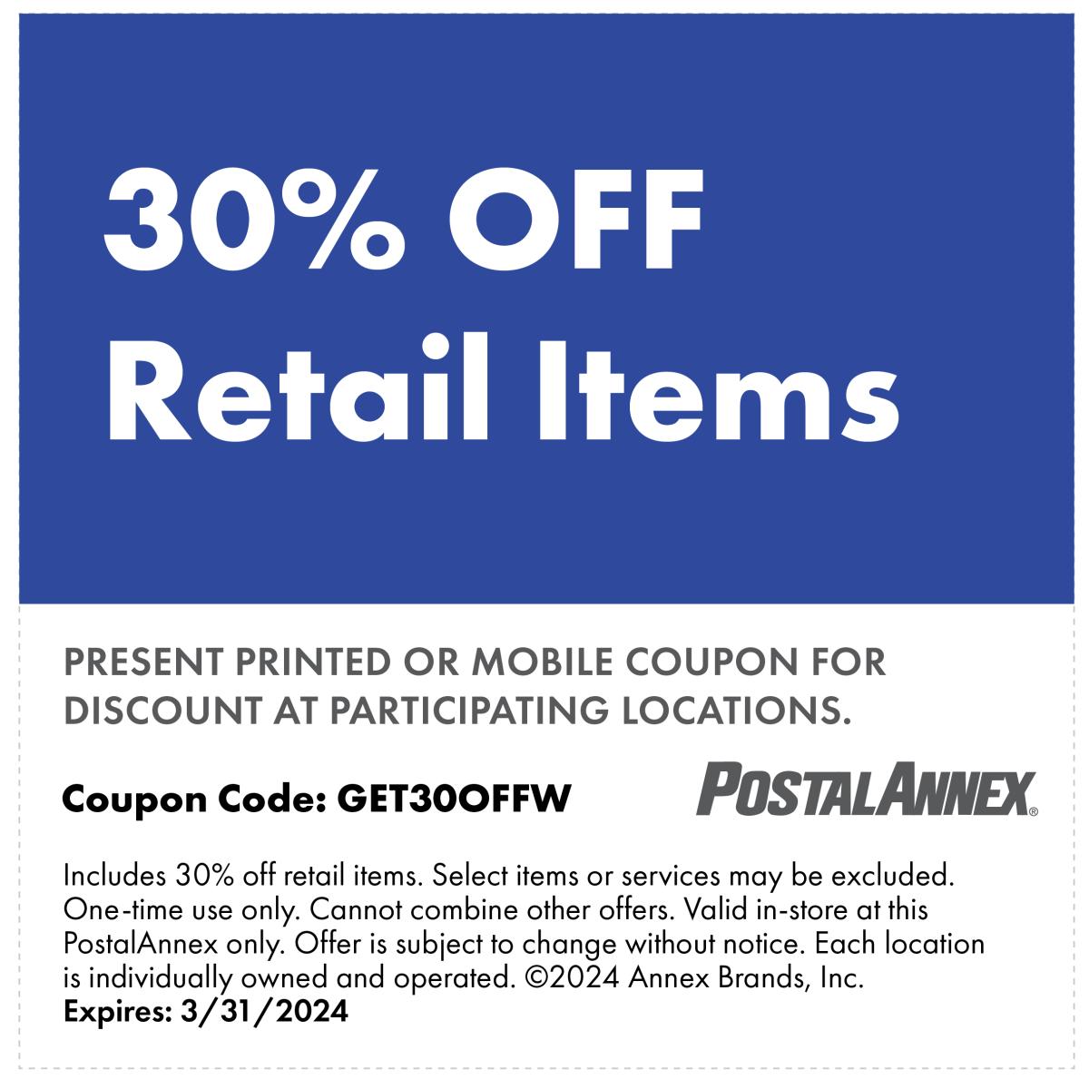 Mail Center | San Diego, CA | 92103-3359 | PostalAnnex+