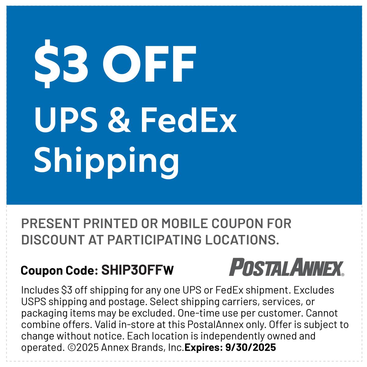 PostalAnnex Coupons | Northridge, California | 91324 | PostalAnnex